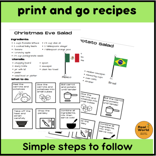 Christmas recipes life skills cooking around the world | Made By Teachers