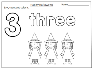 FREE Halloween Themed Math Count and Color (1-10): - Made By Teachers