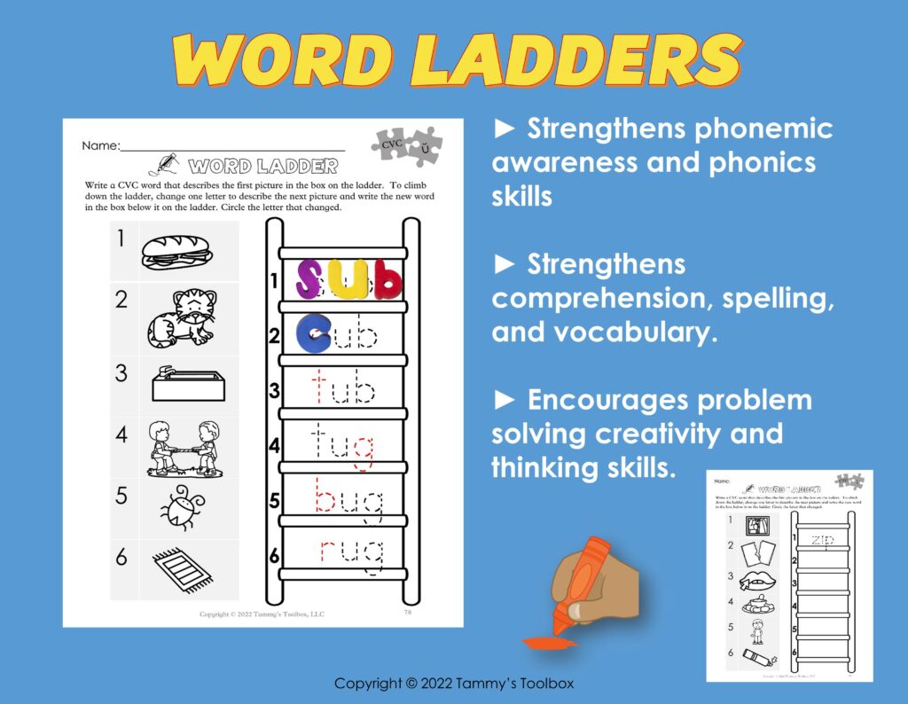 Decodable CVC Words Short Vowel Puzzles - Made By Teachers