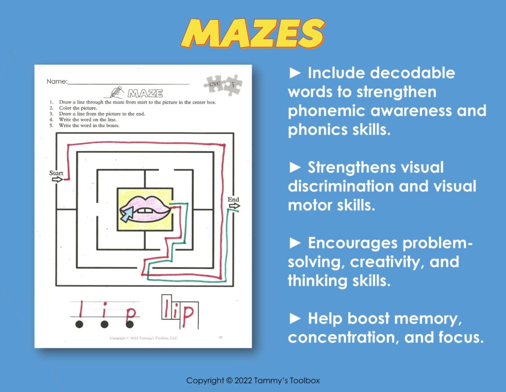 Decodable CVC Words Short Vowel Puzzles - Made By Teachers