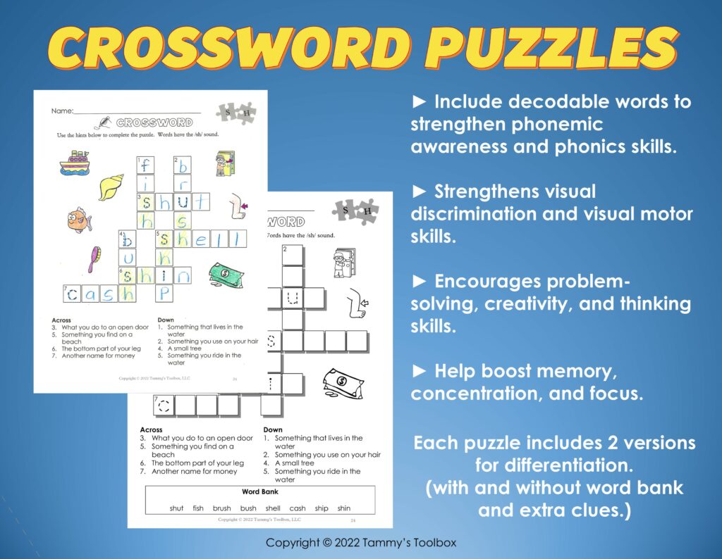 Decodable Consonant Digraph Word Puzzles | Made By Teachers