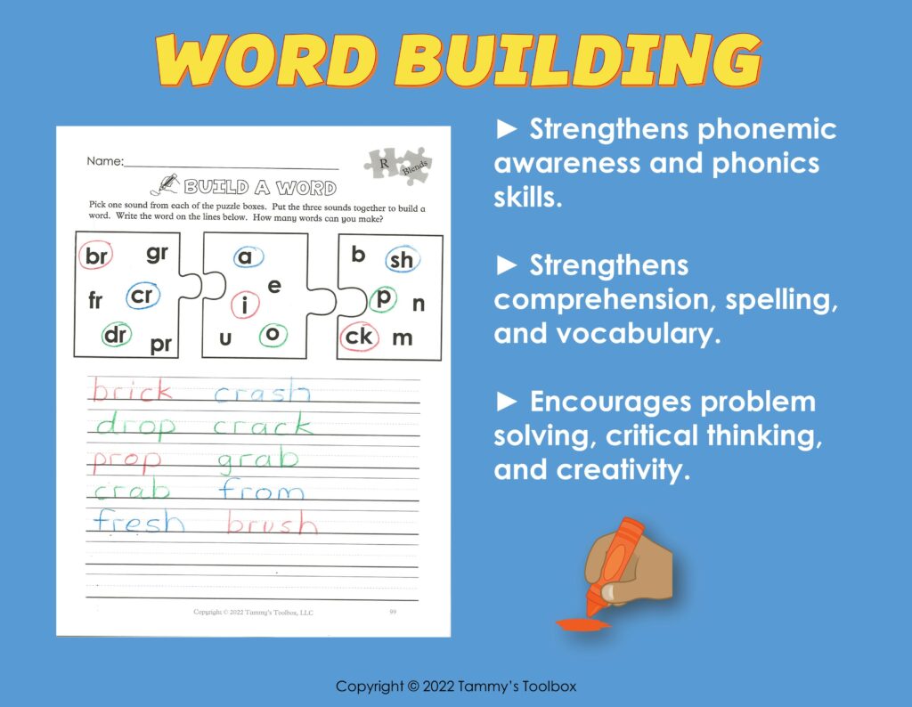 Decodable Consonant Blend Word Puzzles | Made By Teachers