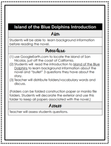 Island of the Blue Dolphins Skill based lessons, activities ...