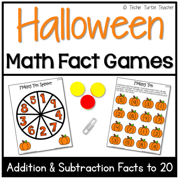 Addition and Subtraction Halloween Math Fact Games | Made By Teachers