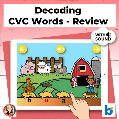 Decoding Short Vowel CVC Words Review - Made By Teachers