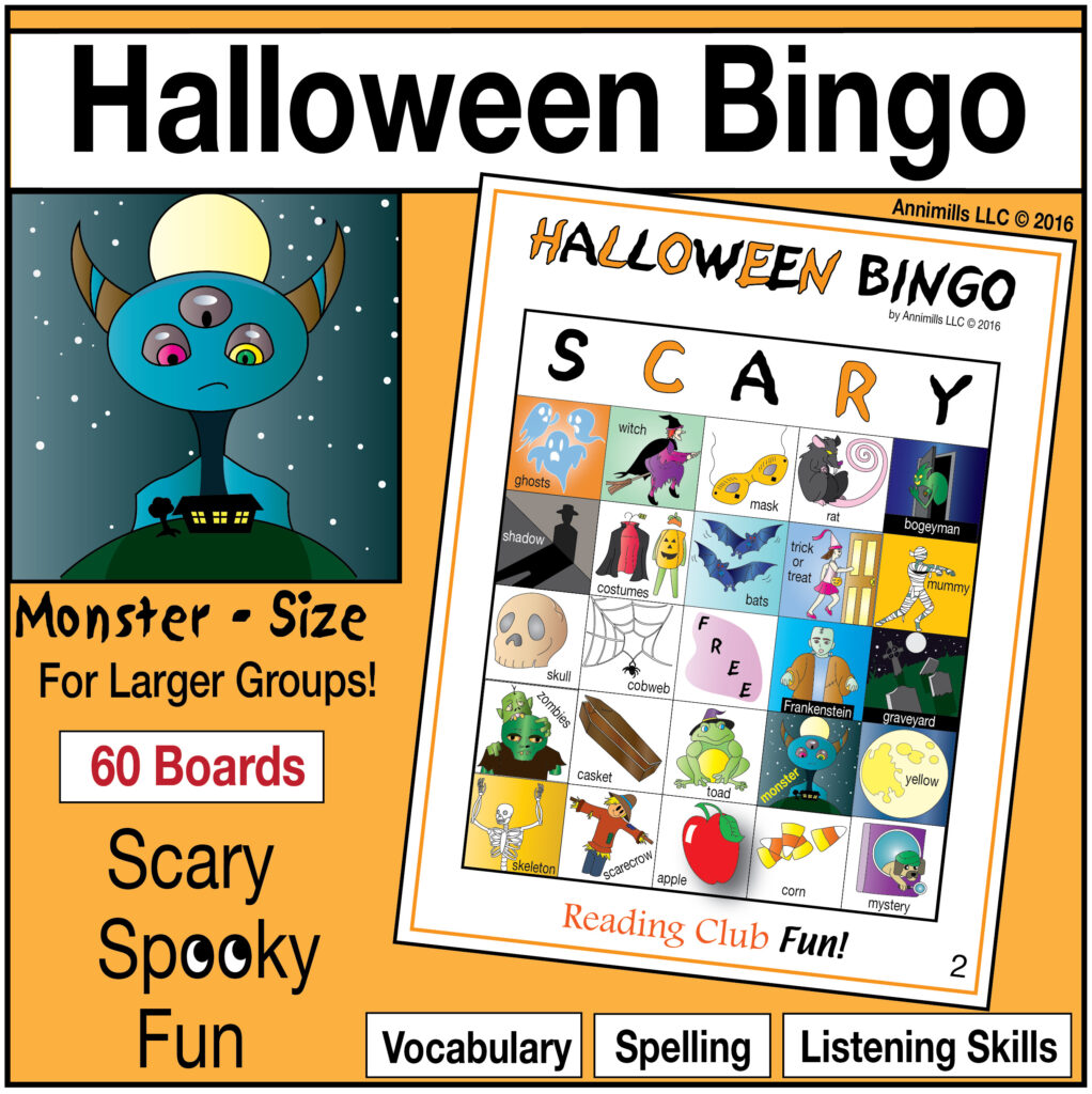 Halloween Bingo Game (Monster-Size - 60 Boards) | Made By Teachers
