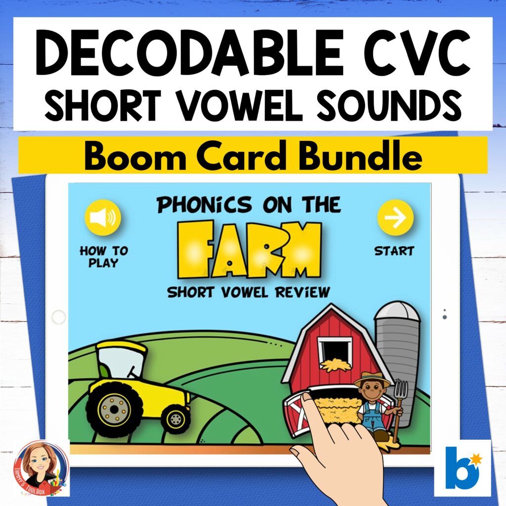 Decoding Short Vowels CVC Words Digital Bundle | Made By Teachers