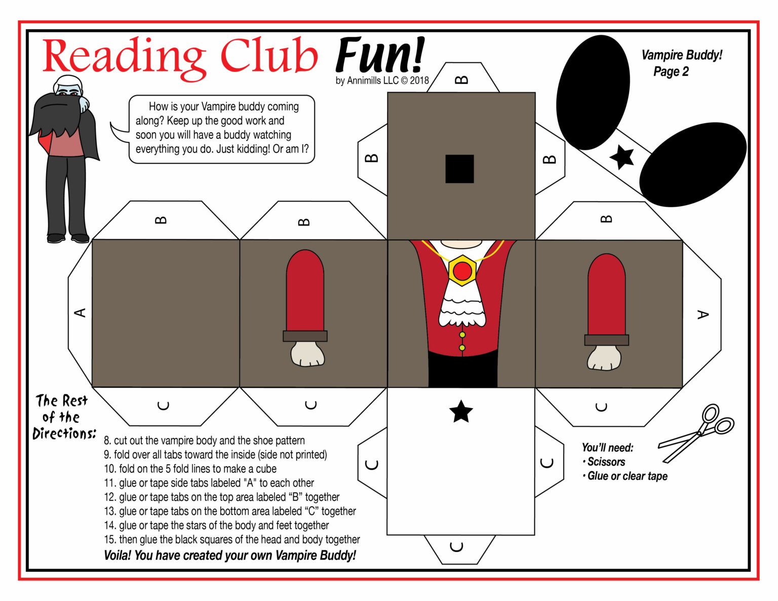 Creature Buddies - (Frankenstein, Witch, Dracula) Easy to Build Anytime ...