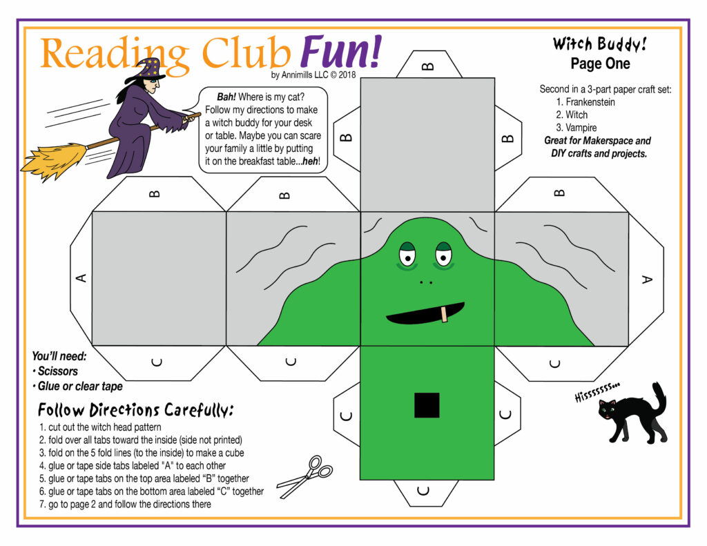 Creature Buddies - (Frankenstein, Witch, Dracula) Easy to Build Anytime ...