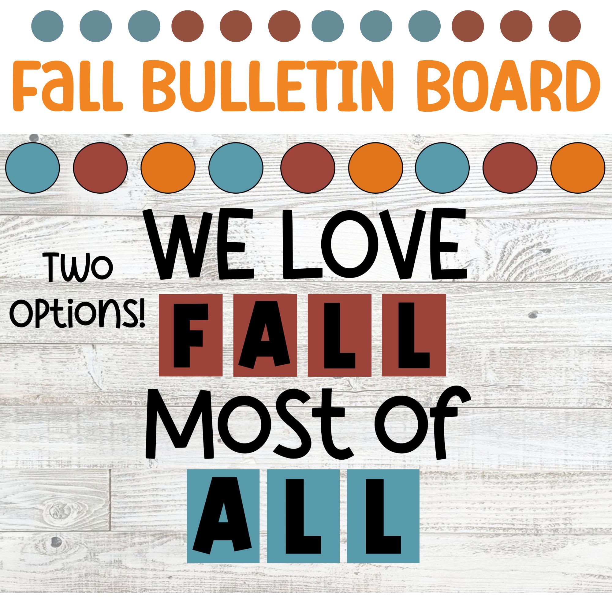 Fall Bulletin Board and Fall Door Decor, Pumpkin Bulletin Board | Made ...