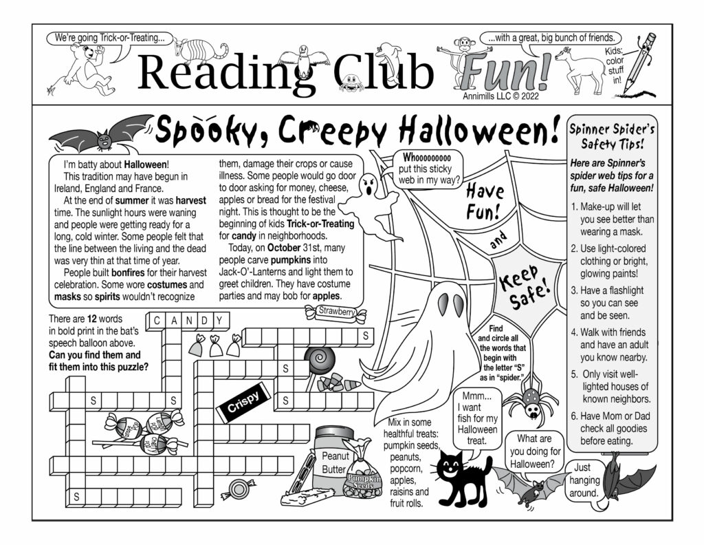 Spooky, Creepy Halloween – Hauntings, History, Safety - Printable ...