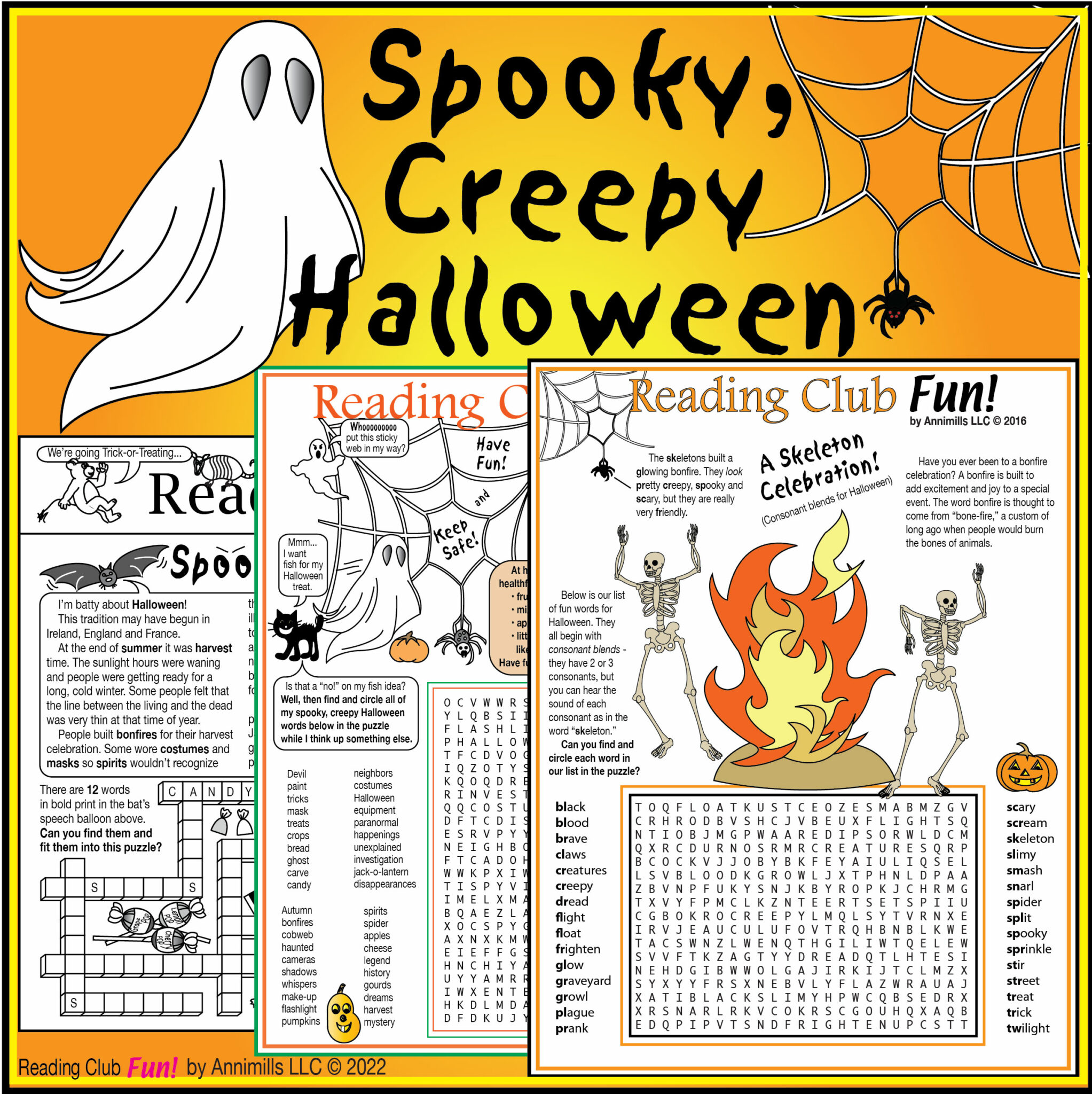 Spooky, Creepy Halloween – Hauntings, History, Safety - Printable ...