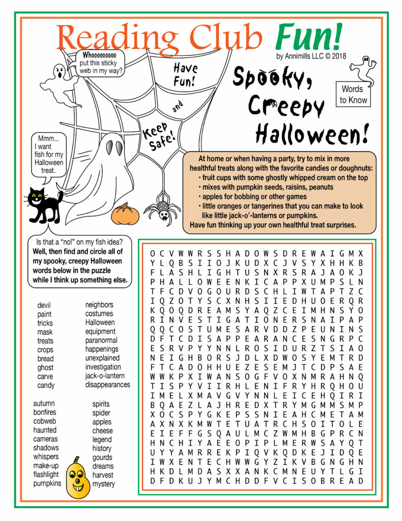 Spooky, Creepy Halloween – Hauntings, History, Safety - Printable ...