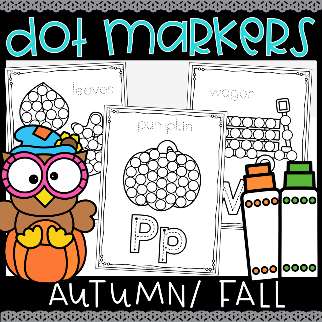 Autumn Fall Dot Marker Fine Motor Activity, Dot Painting - Made By Teachers