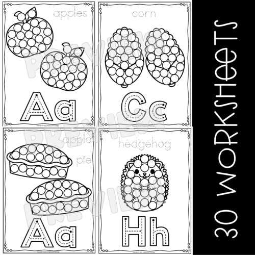 Autumn Fall Dot Marker Fine Motor Activity, Dot Painting | Made By Teachers