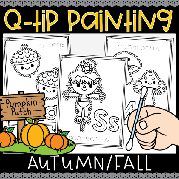 Autumn Fall Q-tip Painting Fine Motor Activity, Dot Painting - Made By ...