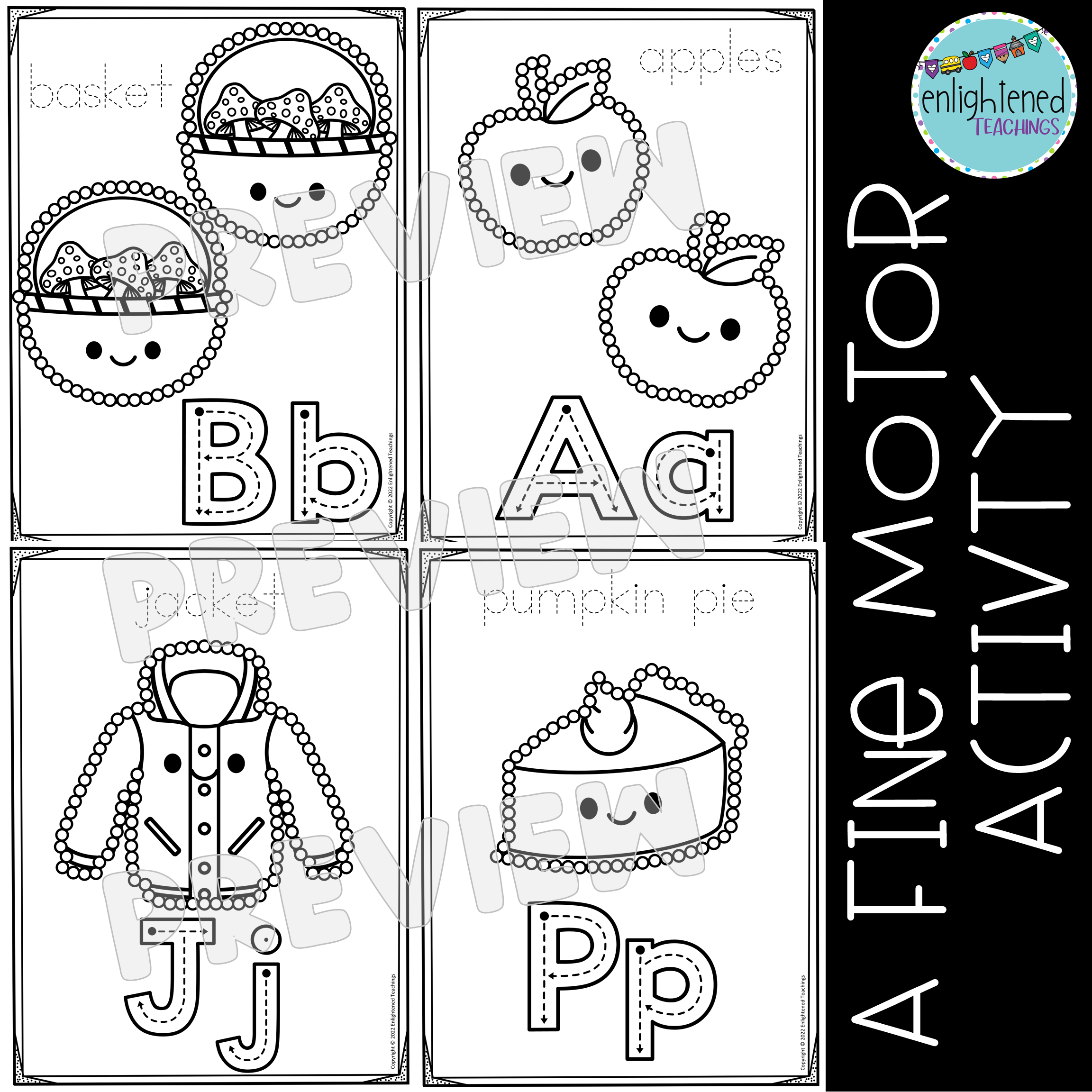 Autumn Fall Q-tip Painting Fine Motor Activity, Dot Painting | Made By ...