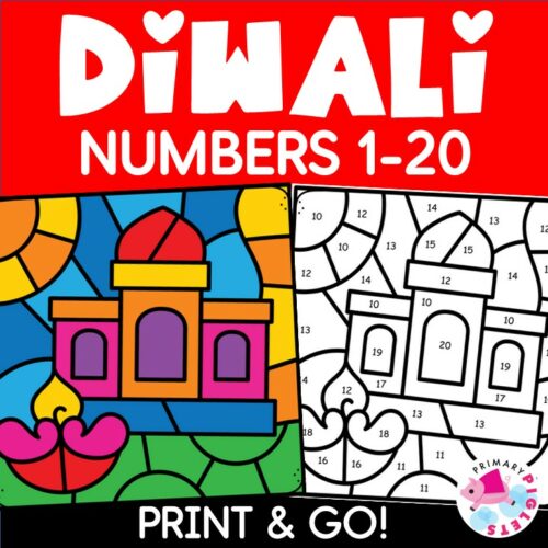 DIWALI COLOR BY NUMBER CODE | Made By Teachers