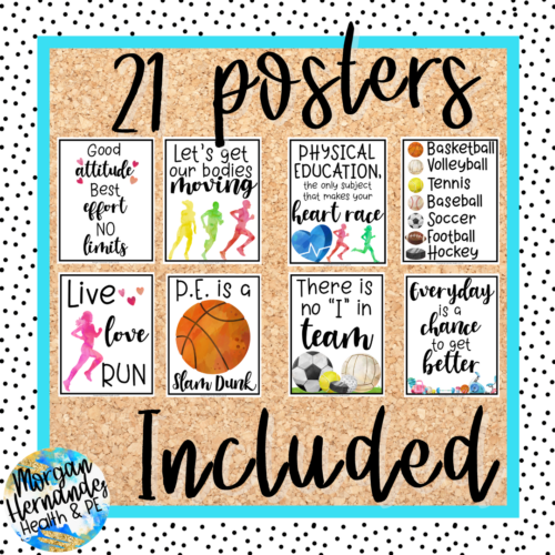 PE Motivational Posters | Classroom Décor | Made By Teachers