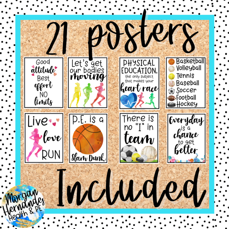 PE Motivational Posters | Classroom Décor | Made By Teachers