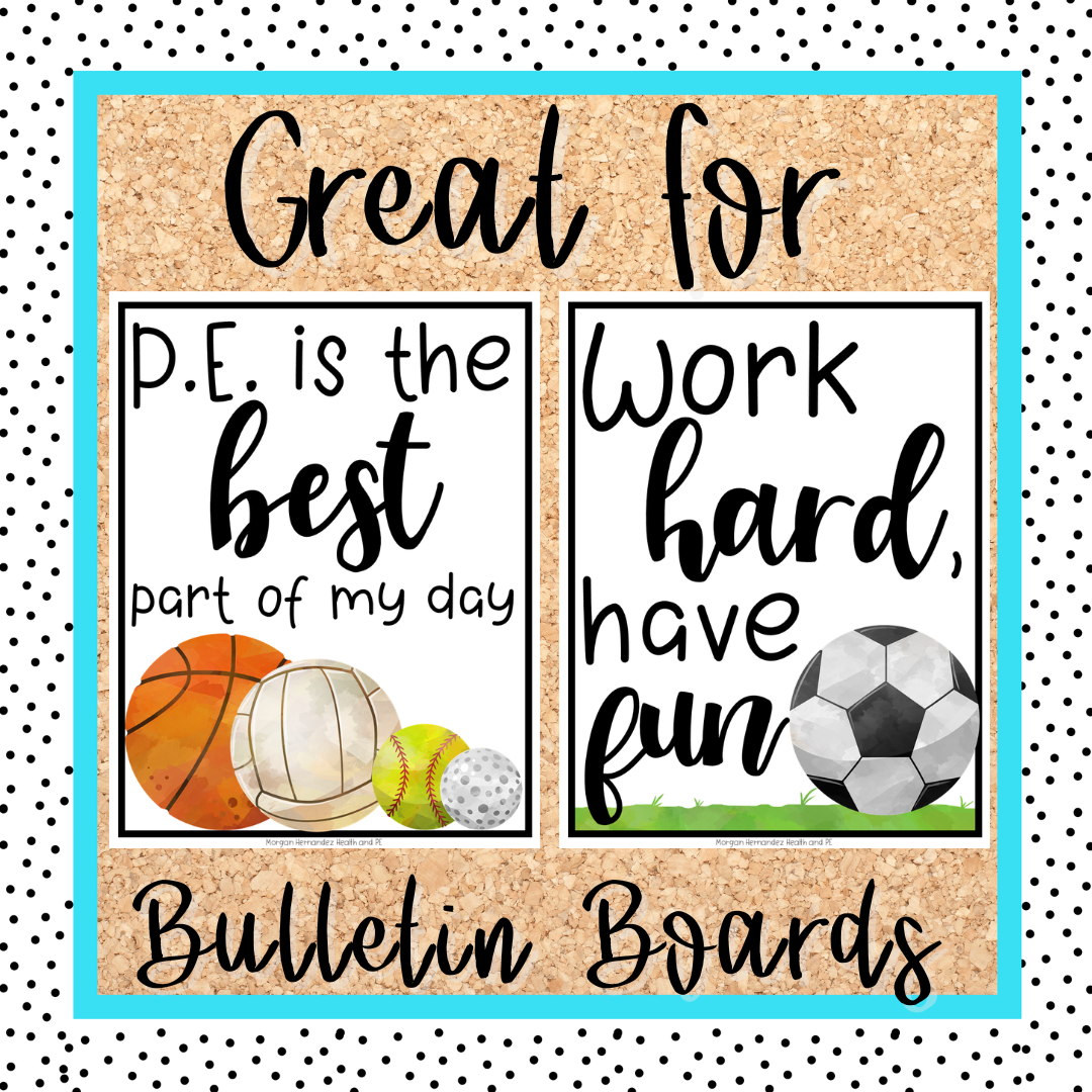 PE Motivational Posters | Classroom Décor | Made By Teachers