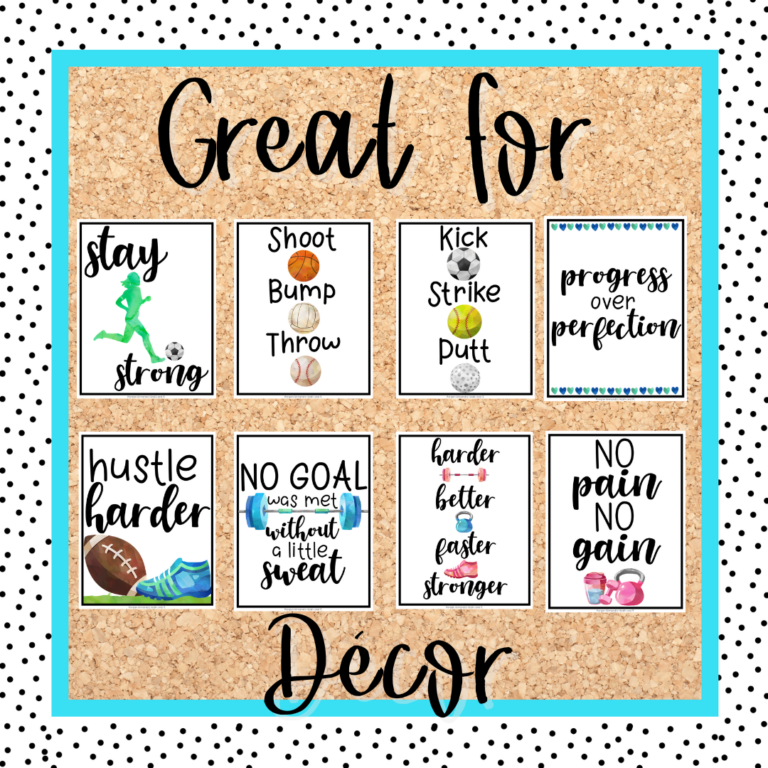 PE Motivational Posters | Classroom Décor | Made By Teachers