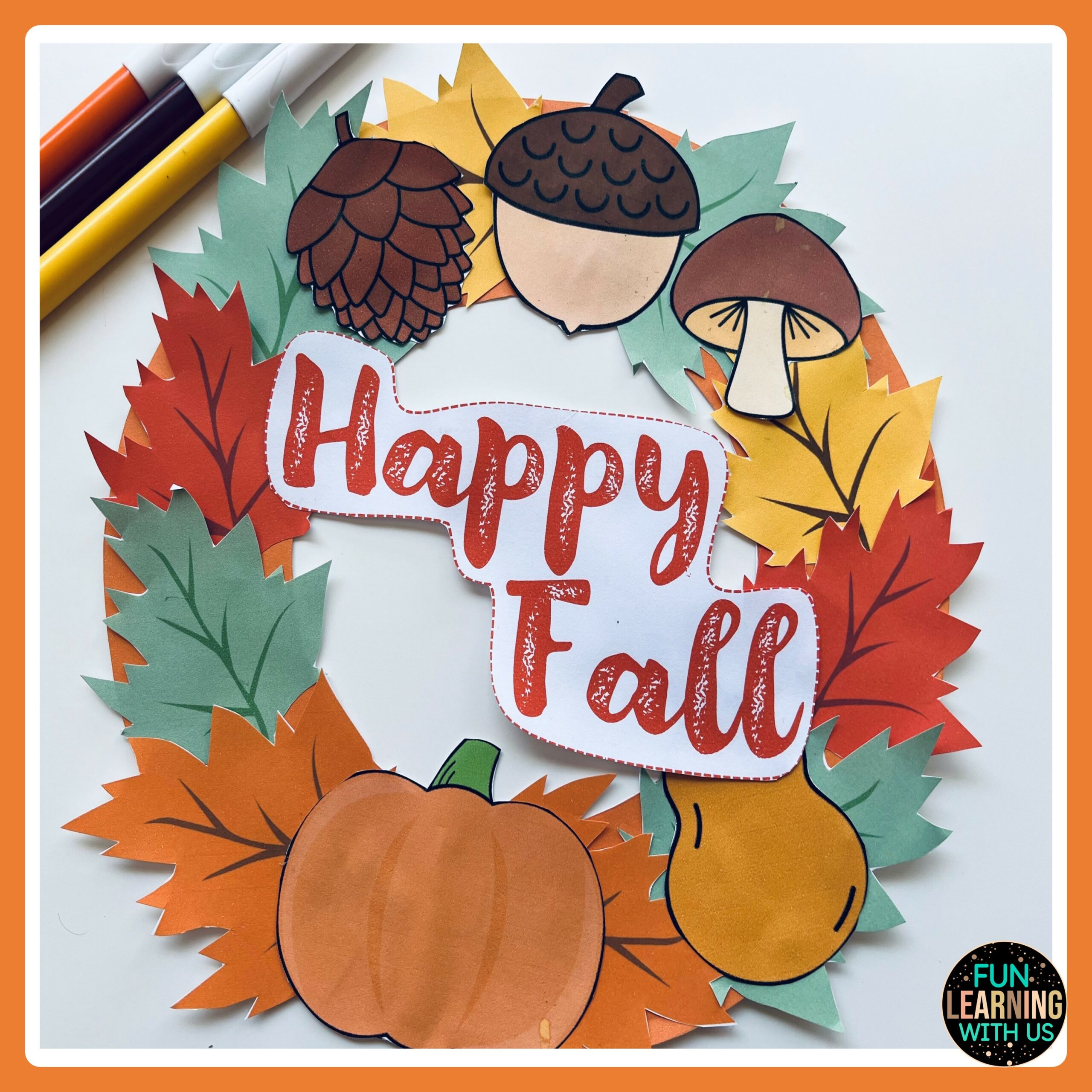 Fall Wreath Craft | Autumn Craft | Seasonal craft - Made By Teachers