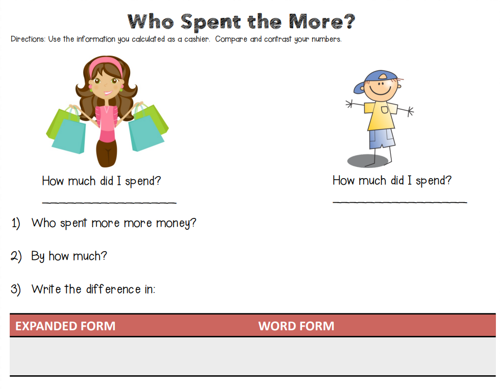 Place Value Math Project Standard, Expanded, Written Form, Rounding ...