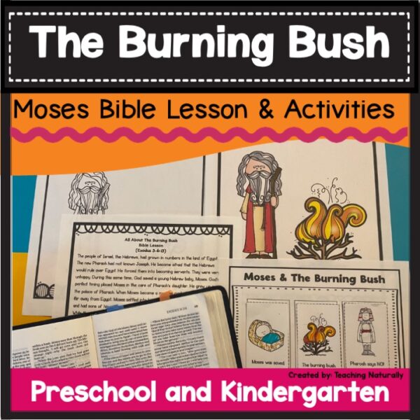 Moses and the Burning Bush Bible Lesson for Preschool and Kindergarten ...