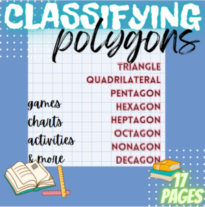 Classifying Shapes 2D Polygons Triangle to Decagon | Made By Teachers