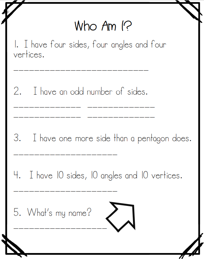 Classifying Shapes 2D Polygons Triangle to Decagon | Made By Teachers