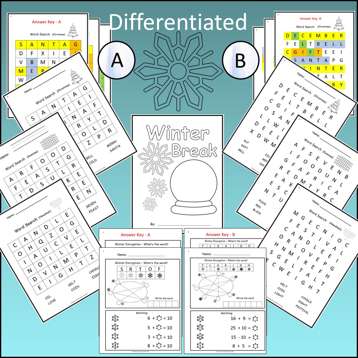 Winter Break Activites for 1st and 2nd Grade | Made By Teachers