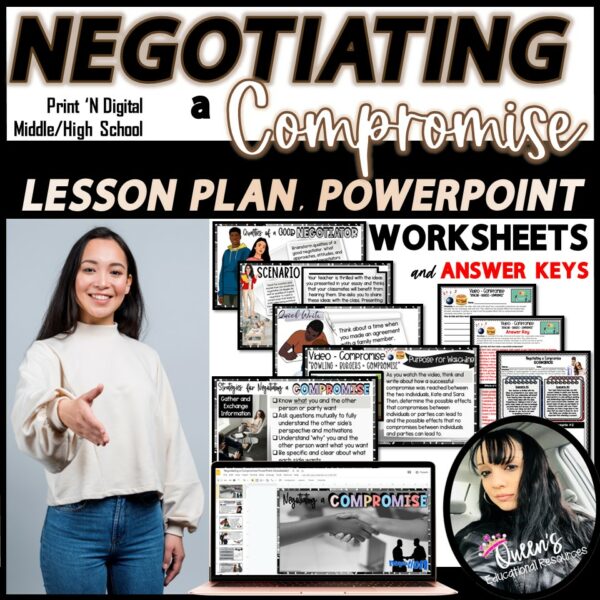 Negotiating and Compromise Lesson, PowerPoint, and Activities | Made By ...