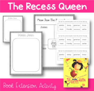 The Recess Queen Extension Activities - Made By Teachers