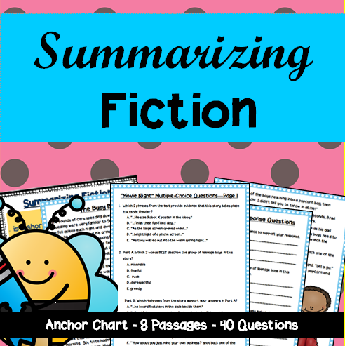 Summarizing Fiction: 8 Passages with Multiple-Choice Questions! | Made ...