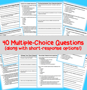 Summarizing Fiction: 8 Passages with Multiple-Choice Questions! | Made ...