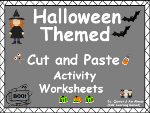 Halloween Cut and Paste Activity Worksheets: Match the Identical | Made ...