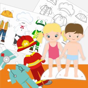 Community Helpers Worksheets, Occupation Printable, Paper Dolls ...