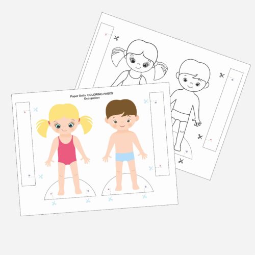 Community Helpers Worksheets, Occupation Printable, Paper Dolls ...