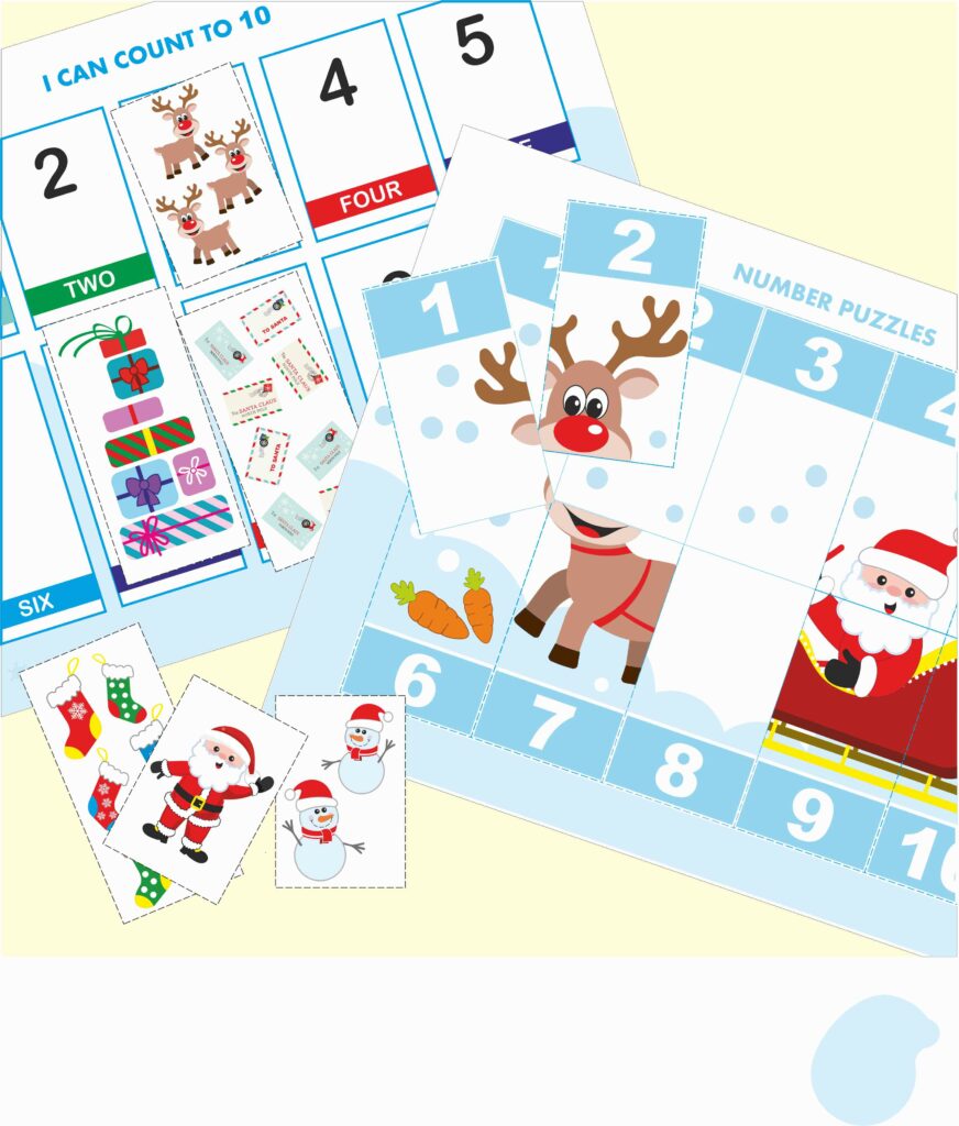 Christmas Toddler Busy Book Printable Christmas Activities for Kids ...