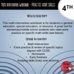 Math Intervention Workbook 4th grade - Book 3 | Made By Teachers