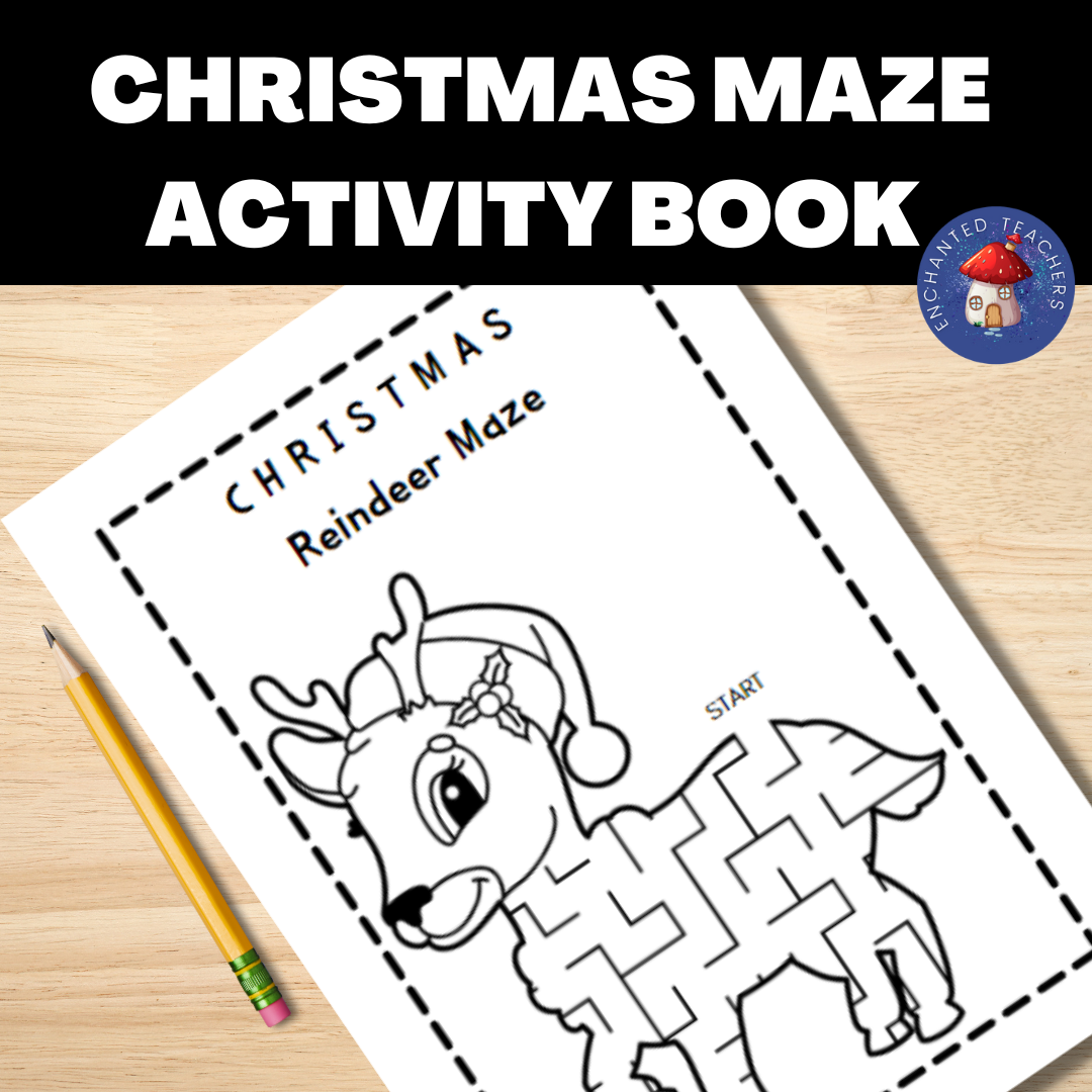 Christmas Color Pages Maze