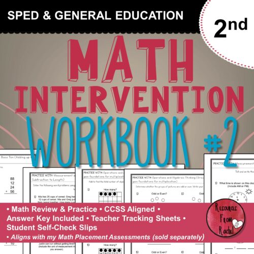 Math Intervention Workbook 2nd grade - Book 2 | Made By Teachers