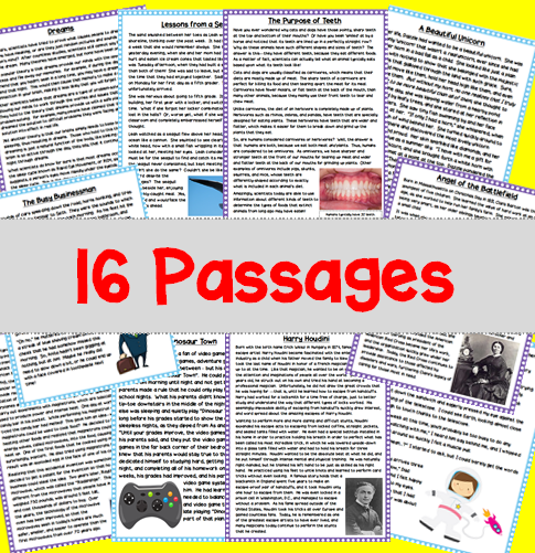 Summarizing BUNDLE: 16 Passages with 60+ Questions! | Made By Teachers