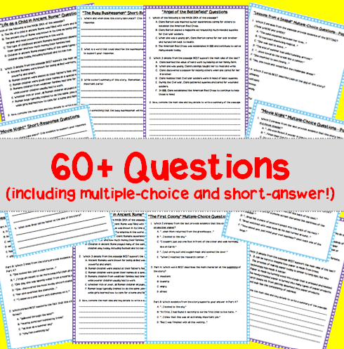 Summarizing BUNDLE: 16 Passages with 60+ Questions! | Made By Teachers
