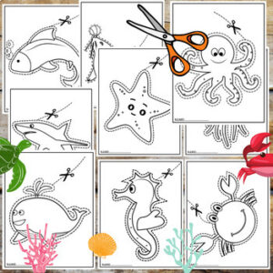 Ocean Animals Scissor Skills Summer Activity | Made By Teachers