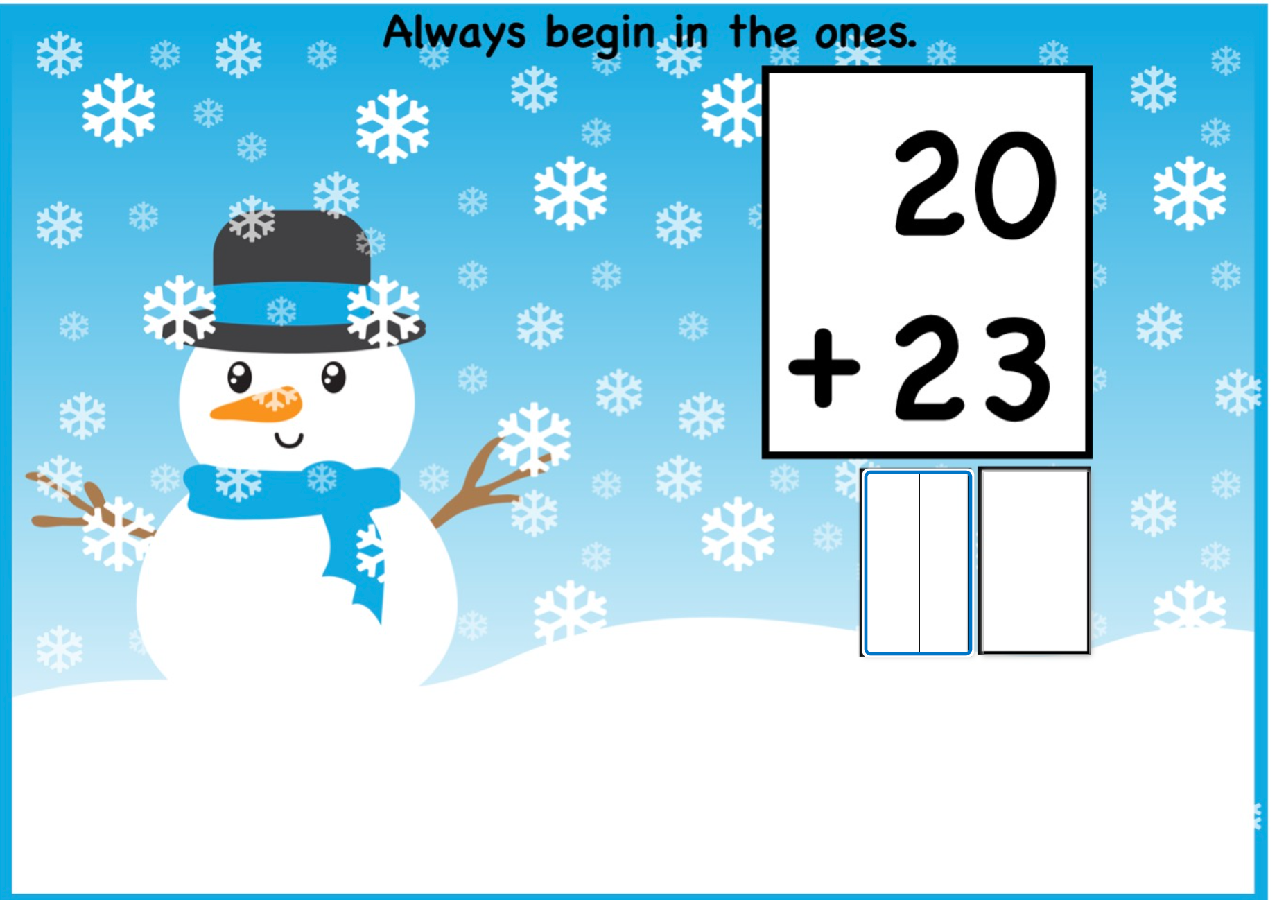 Winter 2 Digit Addition Without Regrouping Boom Cards | Made By Teachers