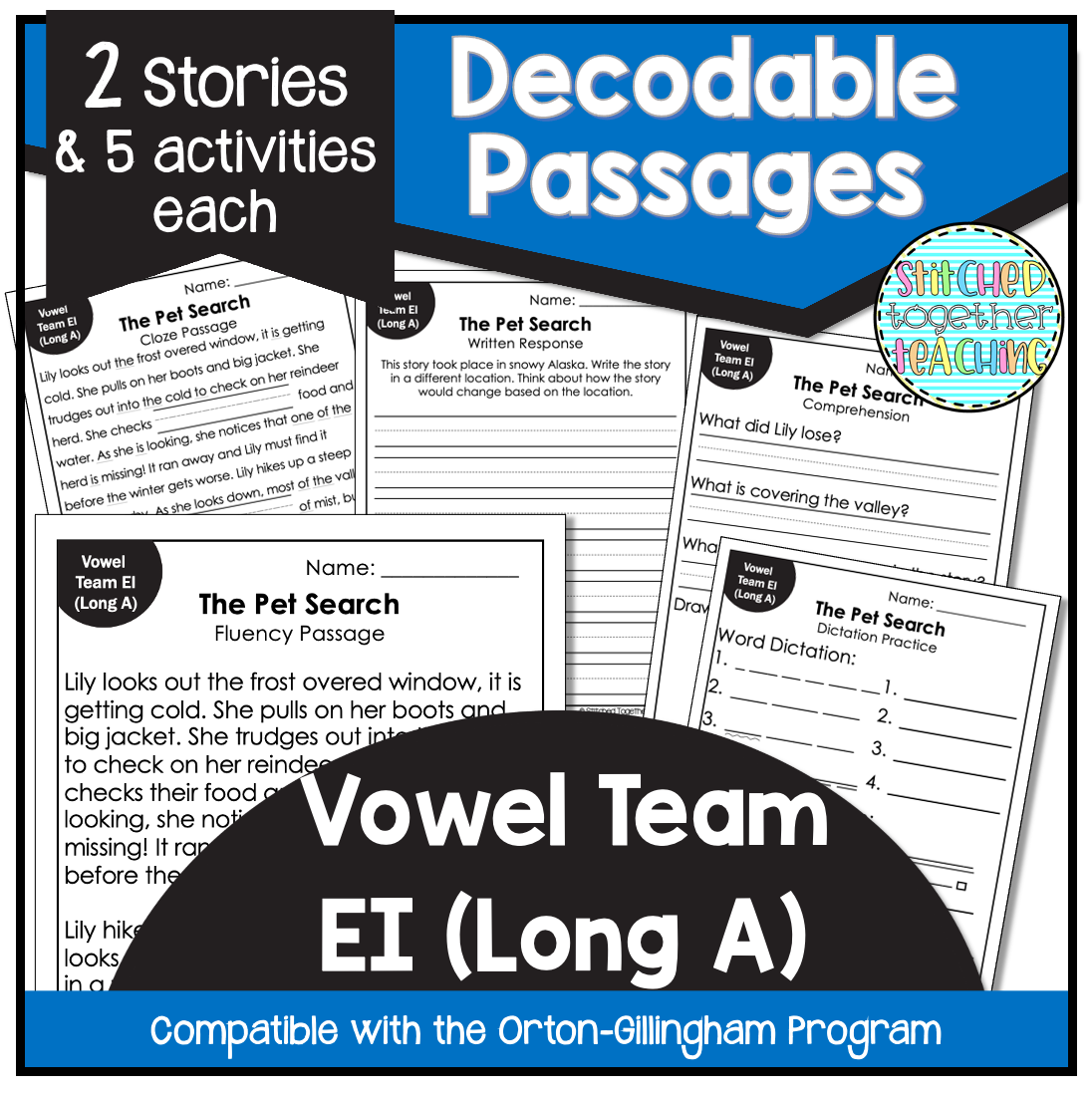 Decodable Reading Passages Magic E Orton Gillingham Based Made By Decodable Reading Passages Magic E Orton Gillingham Based Made By