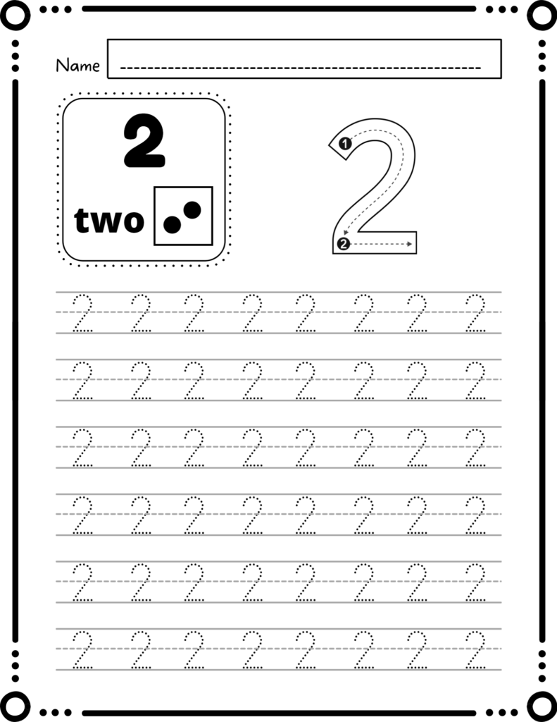 Tracing numbers 1-10 |Trace and Write Numbers 1-10| Number Formation ...