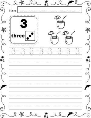 Tracing numbers 1-10 |Trace and Write Numbers 1-10| Number Formation ...